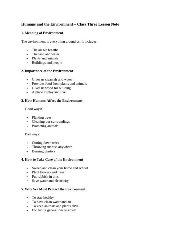 Humans and the Environment | PDF | Climate Change | Atmosphere Of Earth