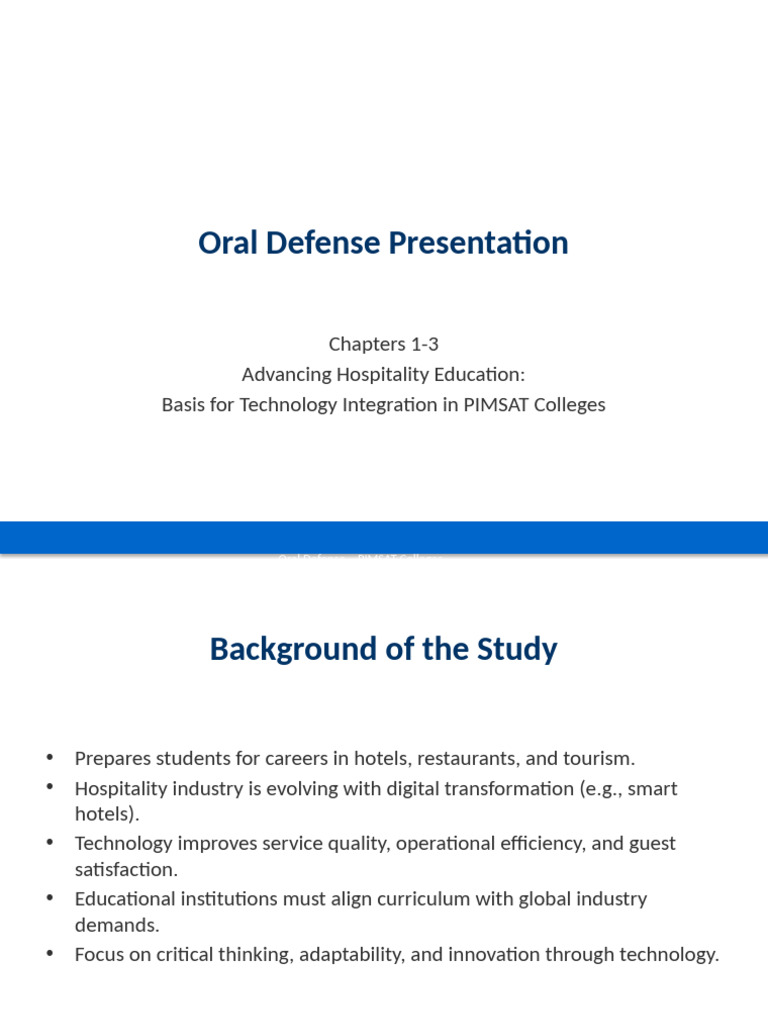 Oral Defense Presentation Ch1-3 Detailed | PDF | Educational Technology ...