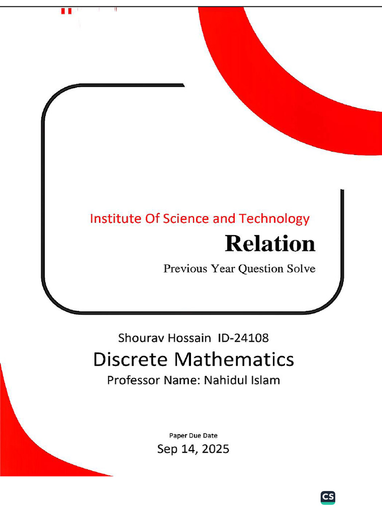 Discrete Mathematics | PDF