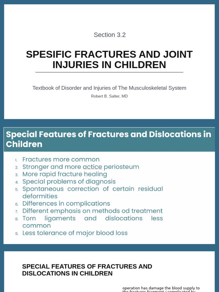 Section 3.2 Fractures and Joint Injuries in Children | PDF | Elbow | Hand