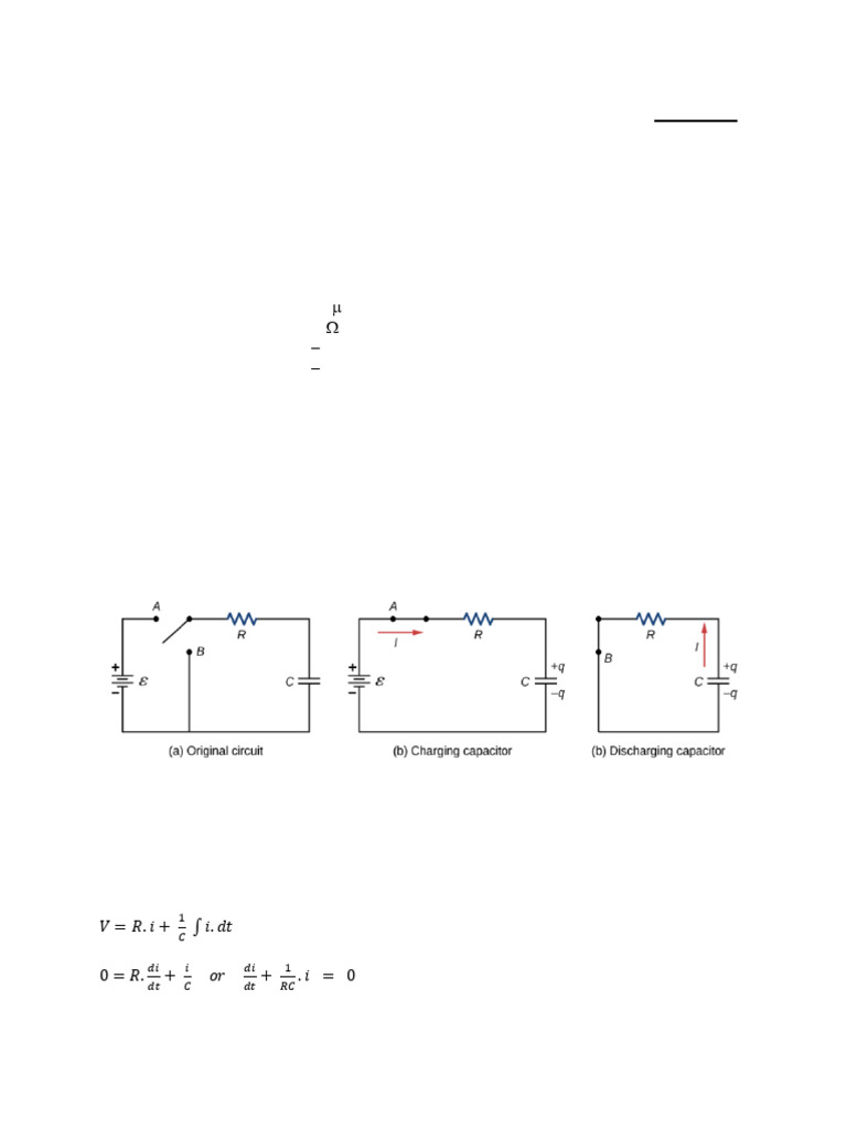 RC Time Constant Experiment Guide | PDF | Electrical Network | Capacitor