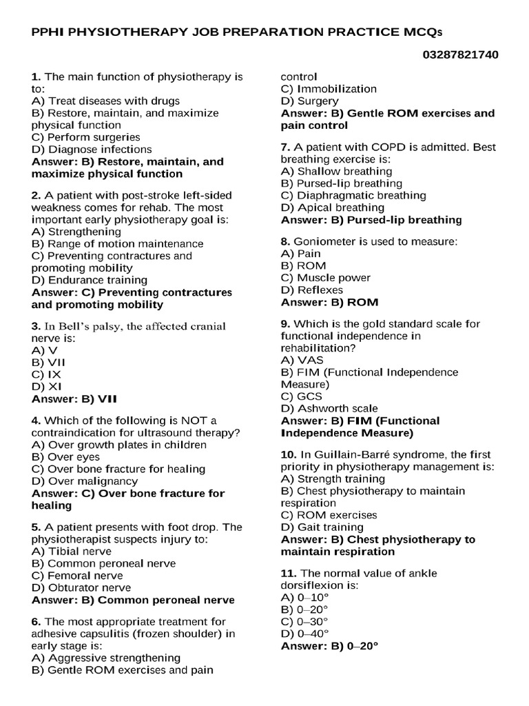 Pphi Physio 2 | PDF
