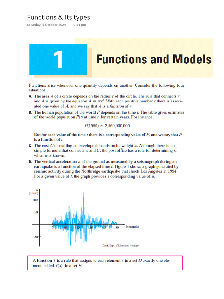 Functions & Its Types | PDF