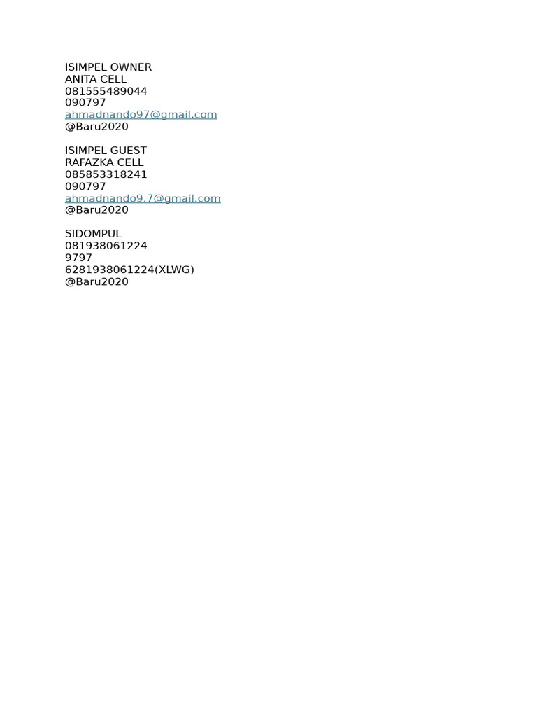 Isimpel Sidompul | PDF