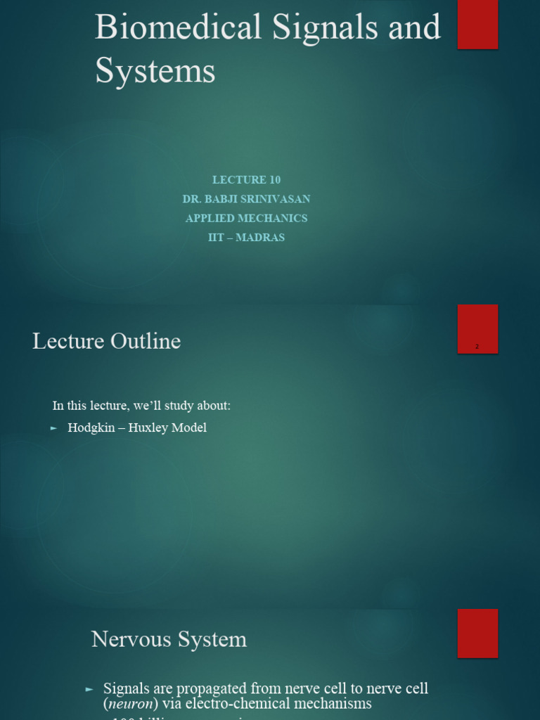 11 - Biomedical Signals and Systems - X | PDF | Action Potential ...