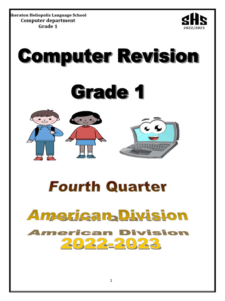 Grade 1 Computer Basics Quiz | PDF