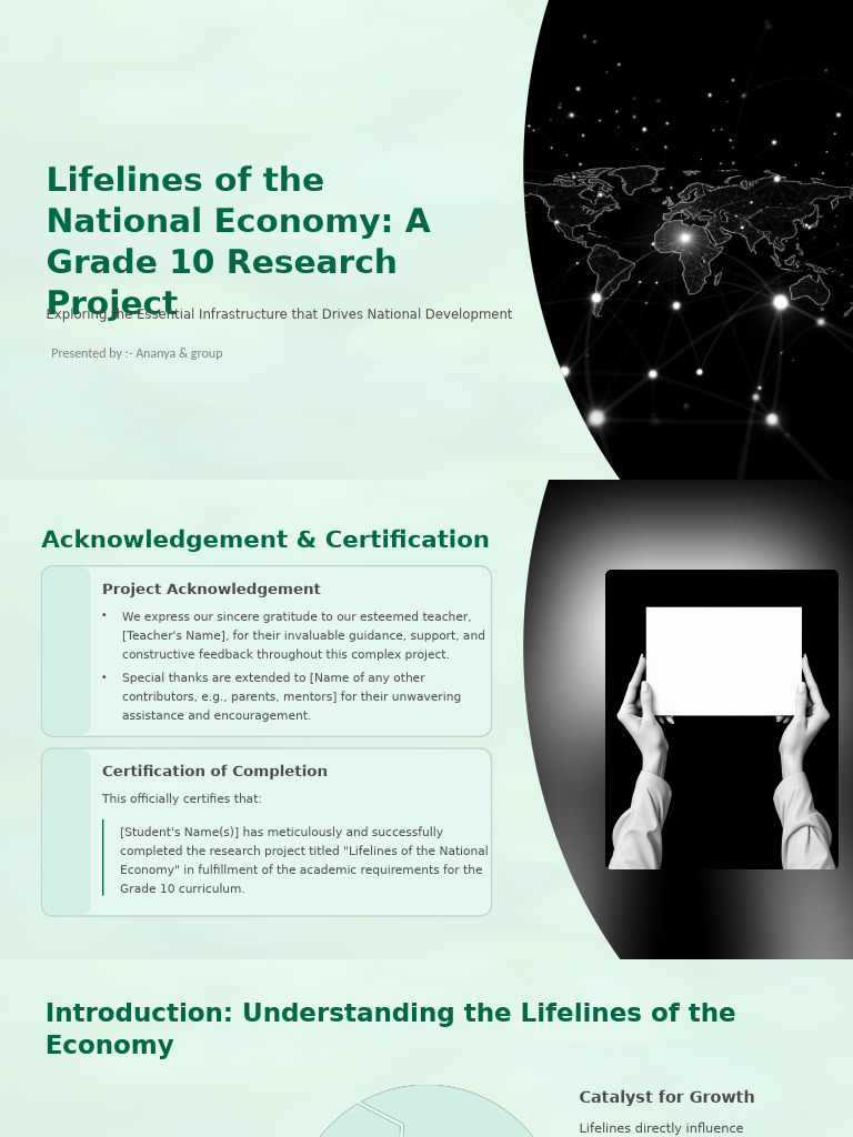 Lifelines of The National Economy A Grade 10 Research Project | PDF ...