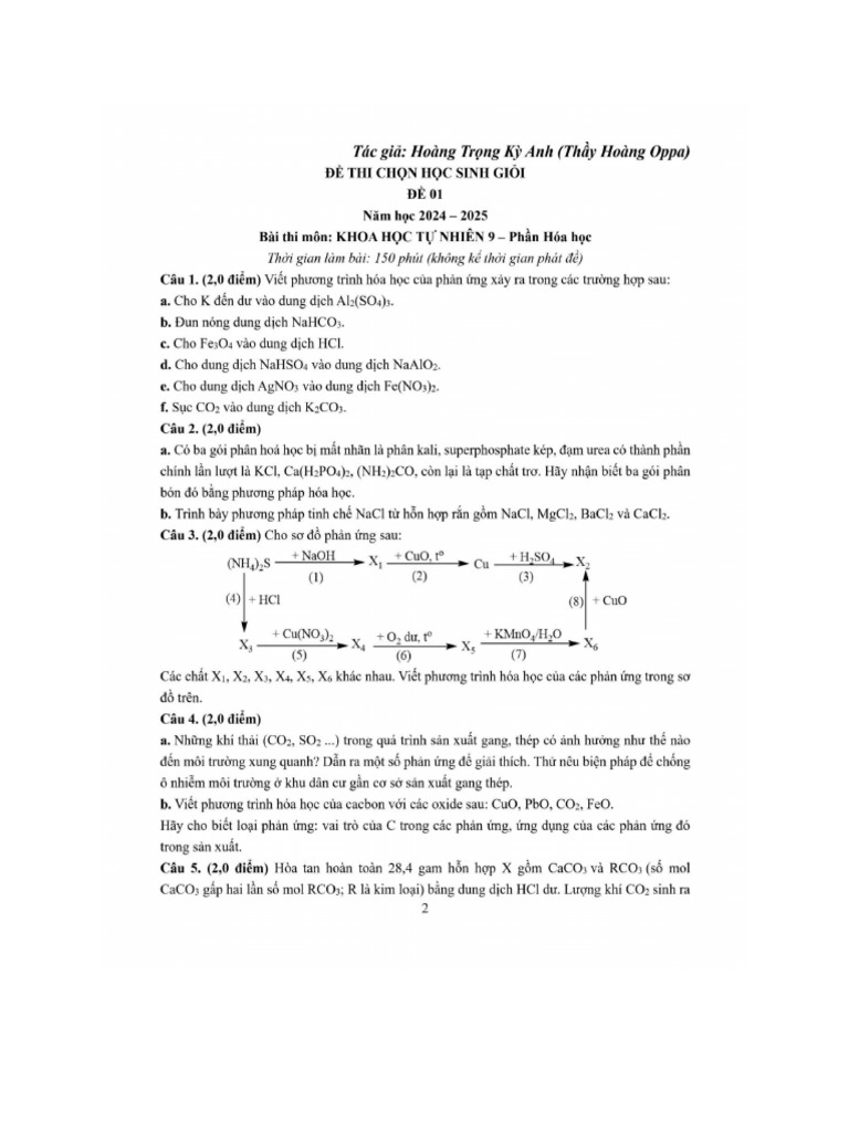 ĐỀ 01- HOANG OPA | PDF