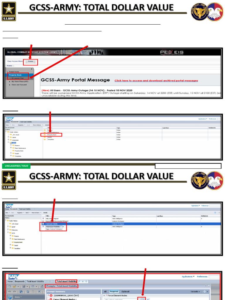 GCSS-Army Dollar Value Property 6 JAN 21 | PDF | Software | Computing