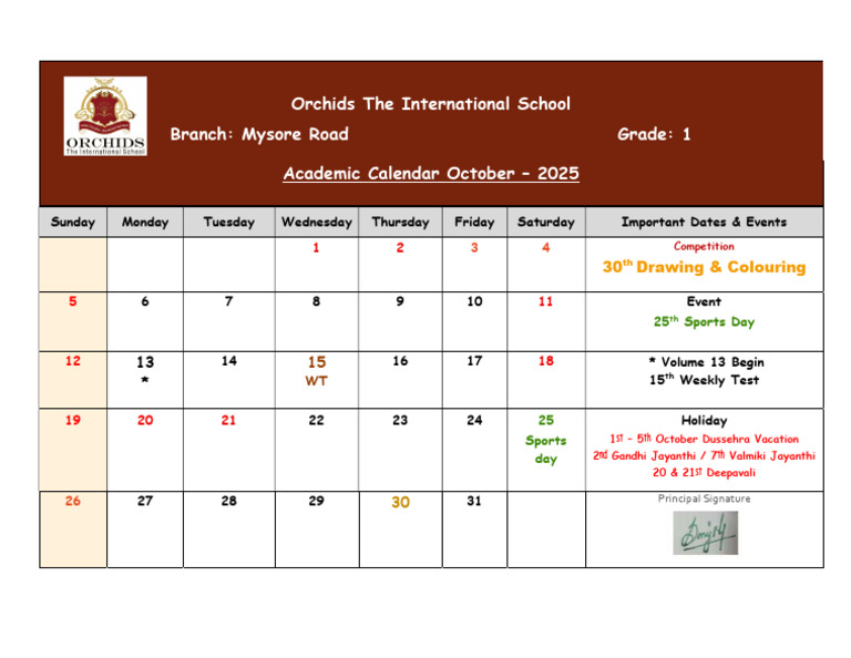 Grade 1 October 2025 Planner | PDF