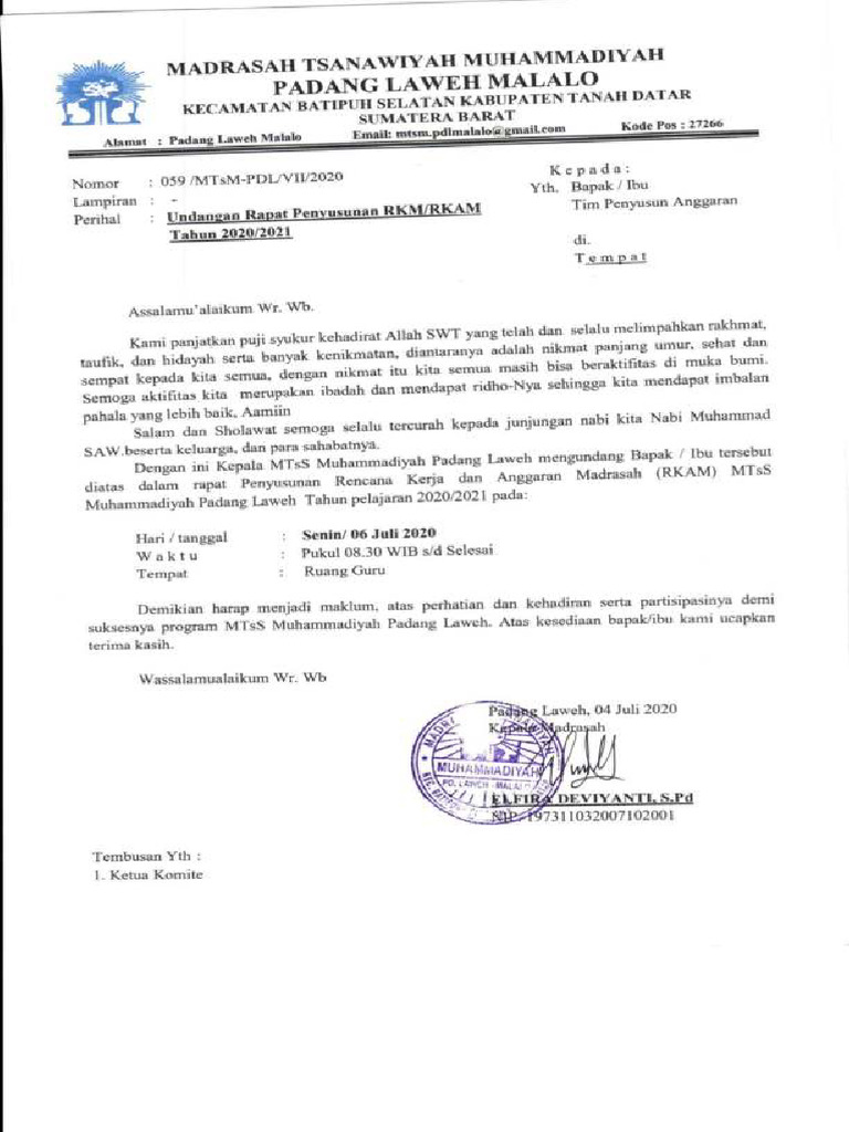 Dokumen Rapat Penyusunan RAPBS, Berupa Daftar Hadir, Notulen Rapat | PDF