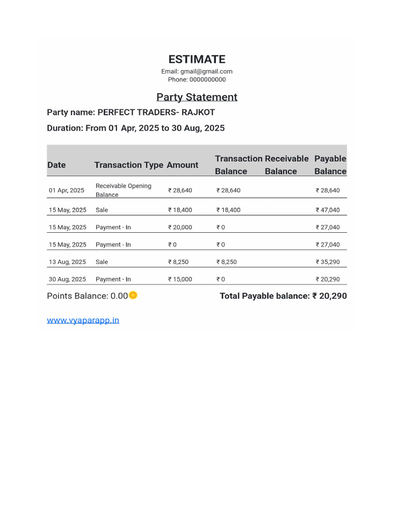 Party Statement | PDF