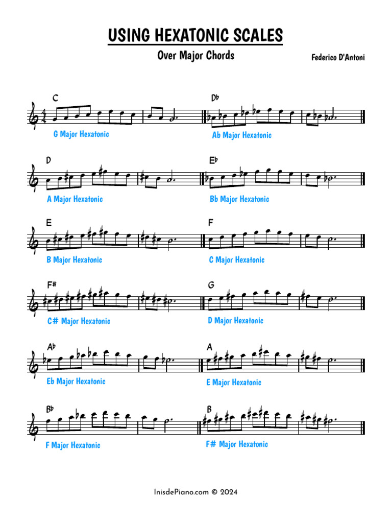 Using Hexatonic Scales | PDF