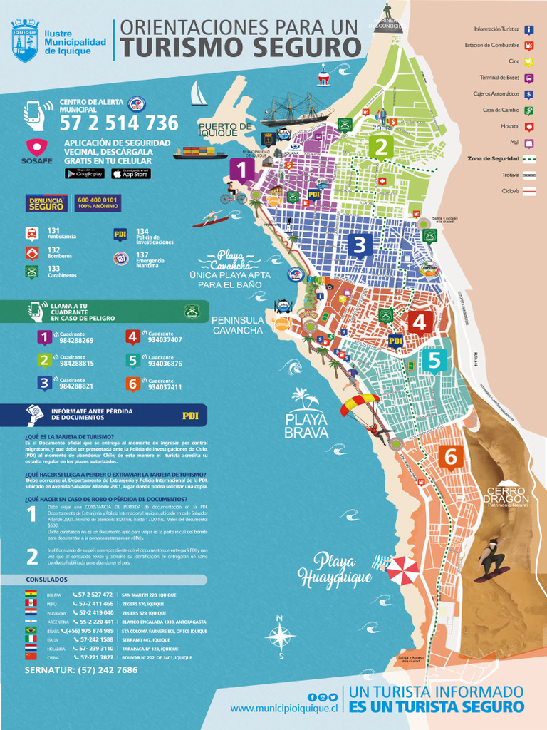 Mapa Turismo Seguro Iquique | PDF