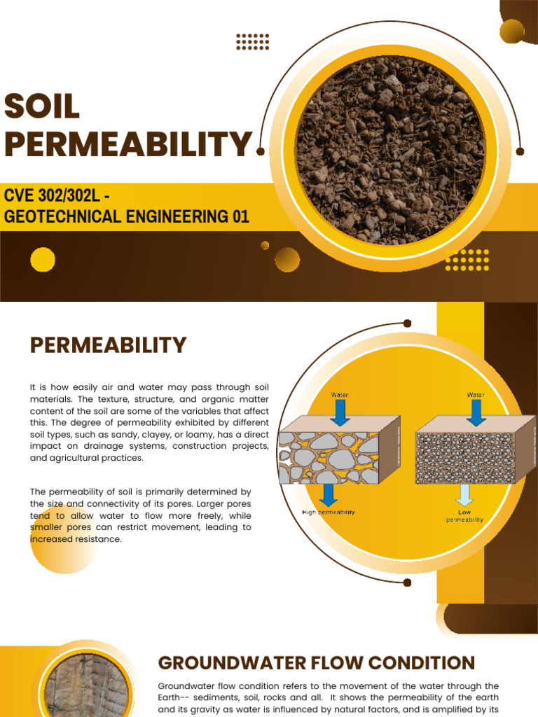 Soil Permeability and Groundwater Flow | PDF | Fluid Dynamics | Porosity