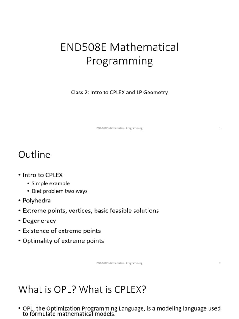 END508E Class 2 Fall2025 | PDF | Mathematical Optimization | Mathematics