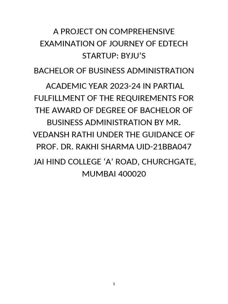 Research Project Vedansh Rathi | PDF | Educational Technology | Learning