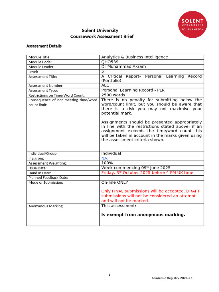 Critical Report: Personal Learning Record | PDF | Artificial ...