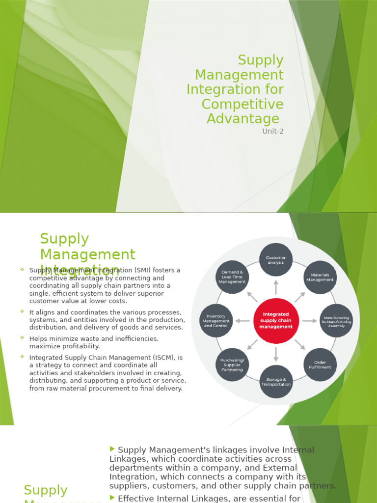 Supply Management Integration Strategies | PDF | Supply Chain | Procurement