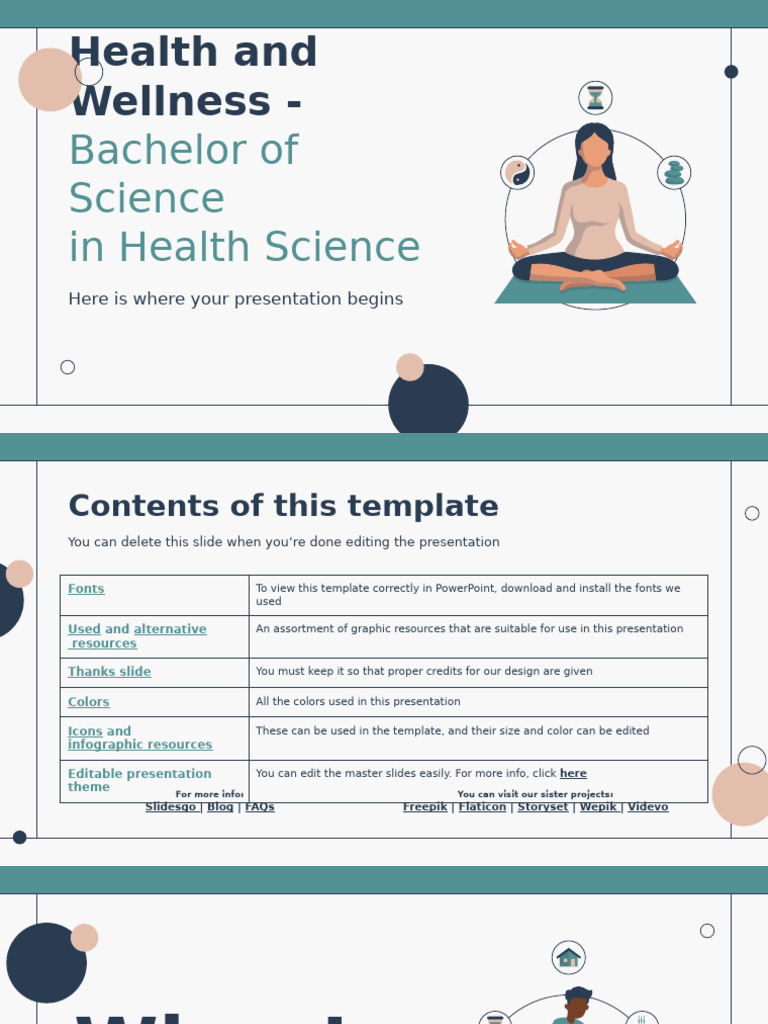 Health and Wellness - Bachelor of Science in Health Science by Slidesgo ...