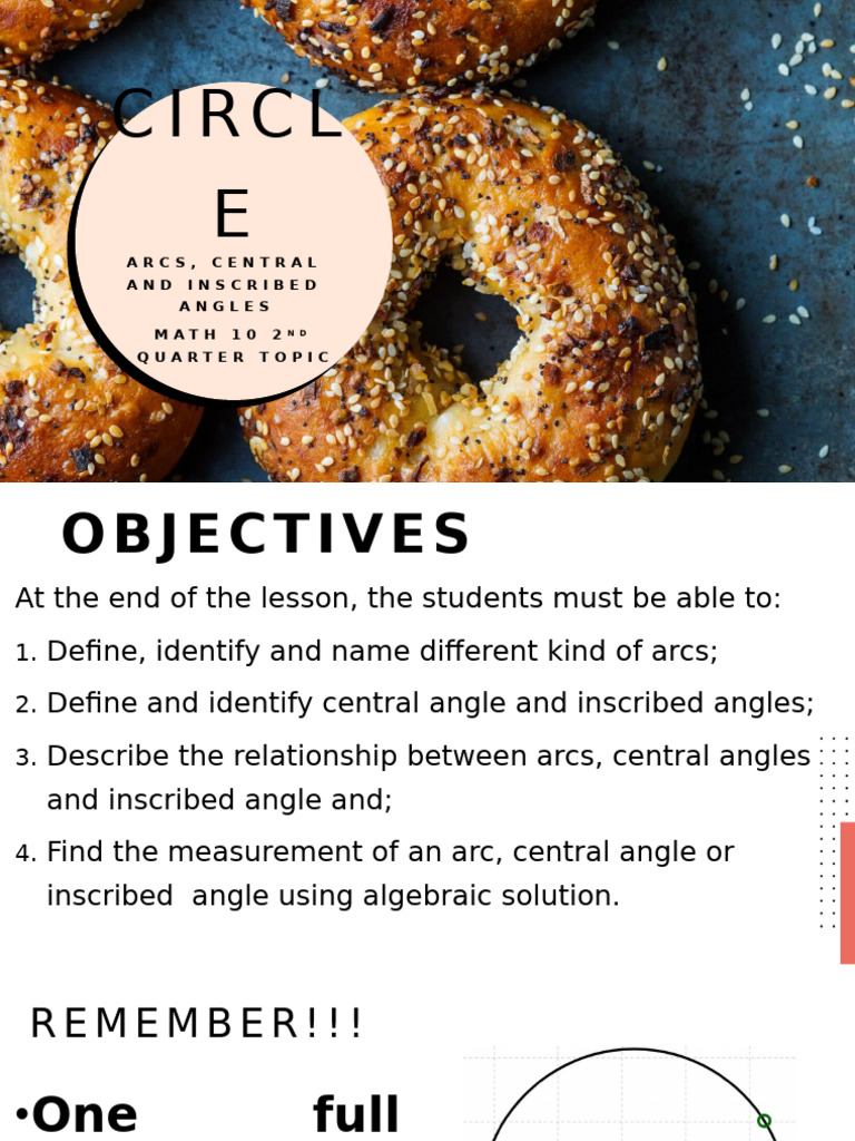 Understanding Arcs and Angles in Circles | PDF