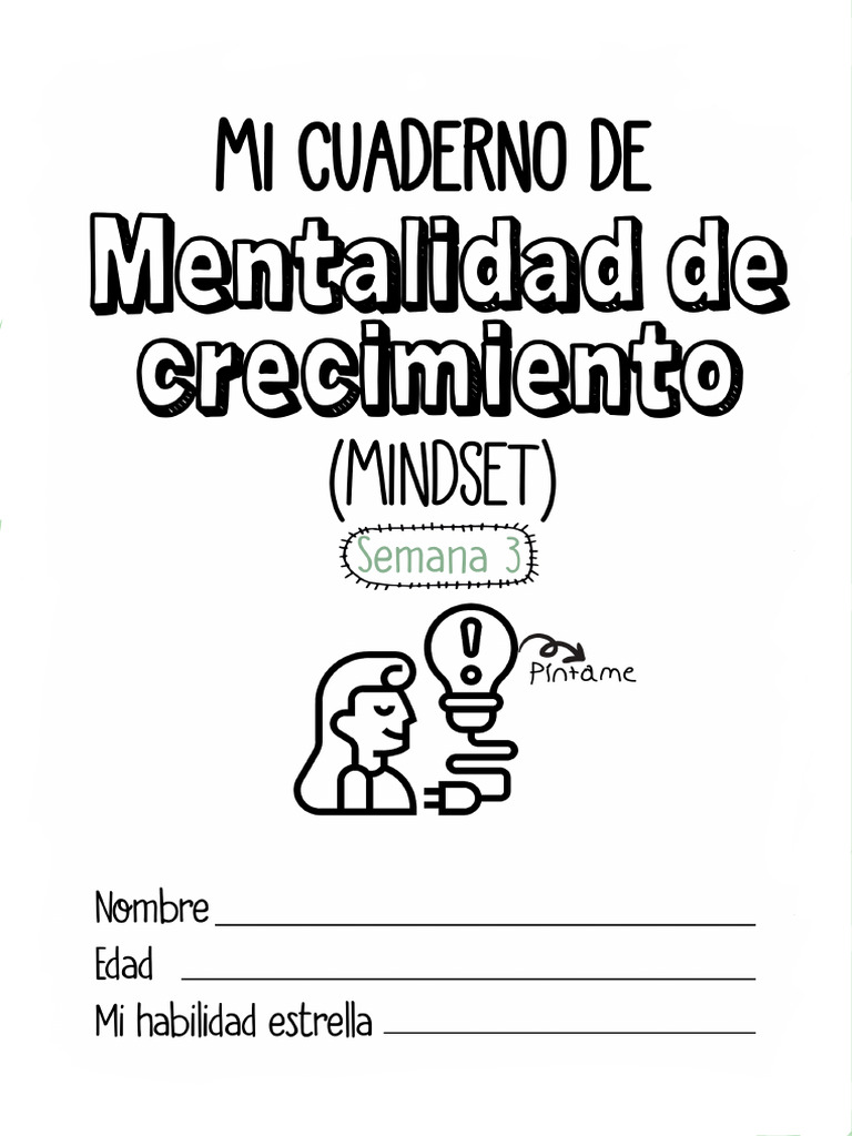Cuaderno Mentalidad de Crecimiento SEMANA 3 | PDF