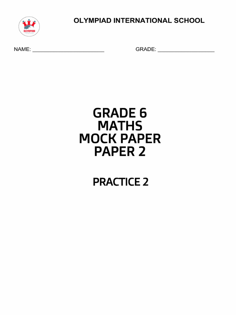 Paper 2 Practice 2 Math | PDF | Circle