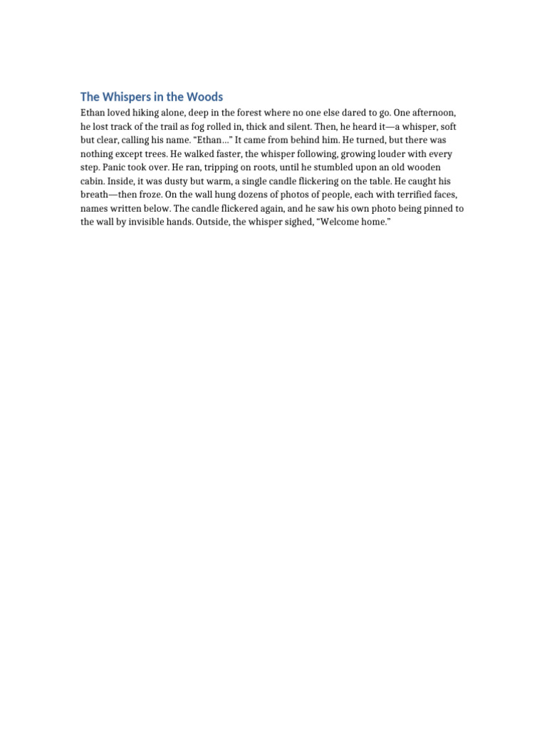 English Horror Story 2 | PDF