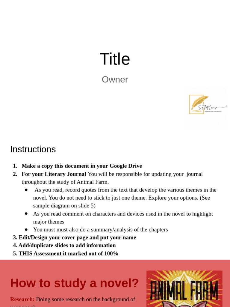 (Template) Animal Farm - Digital Literary Journal | PDF | Essays | Word