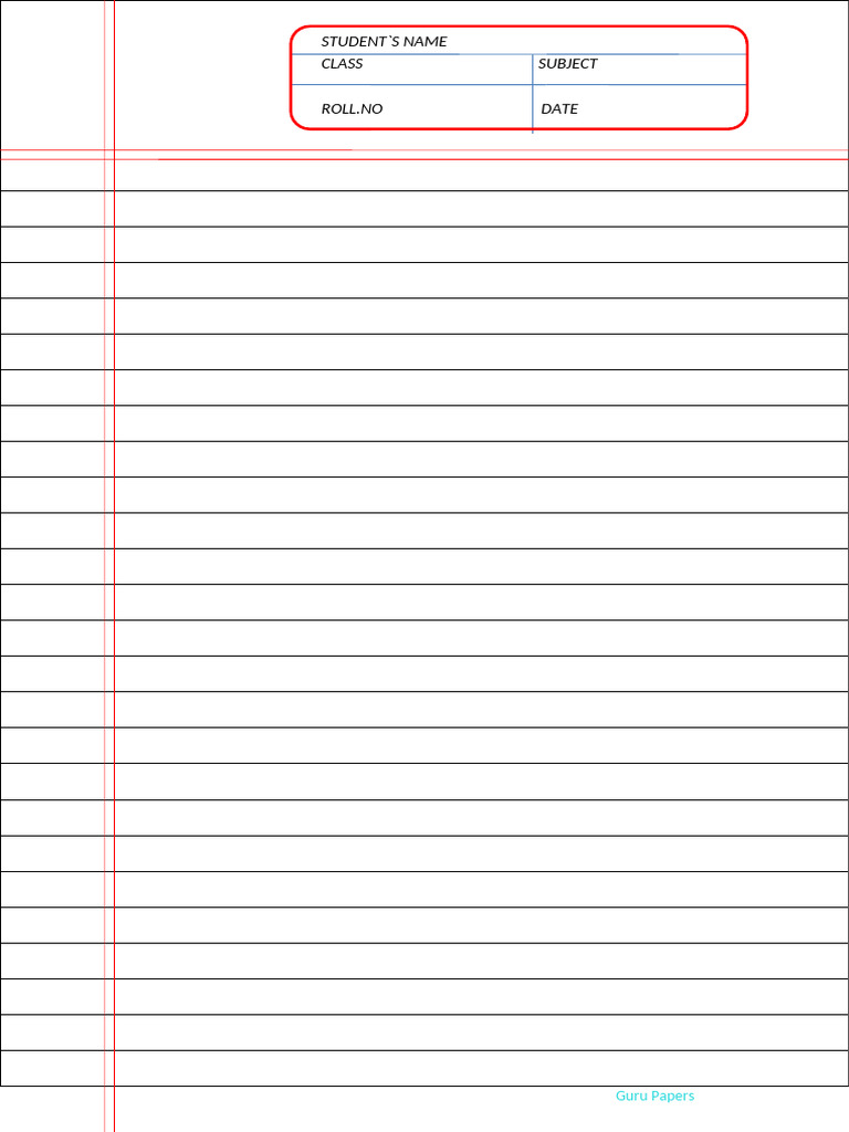 Ruled Sheet | PDF
