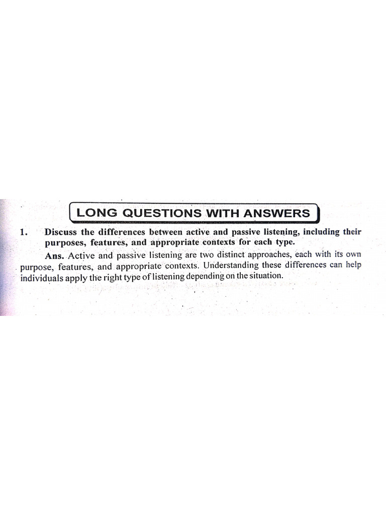 +3 2nd Sem AEC English Selected Long Question | PDF