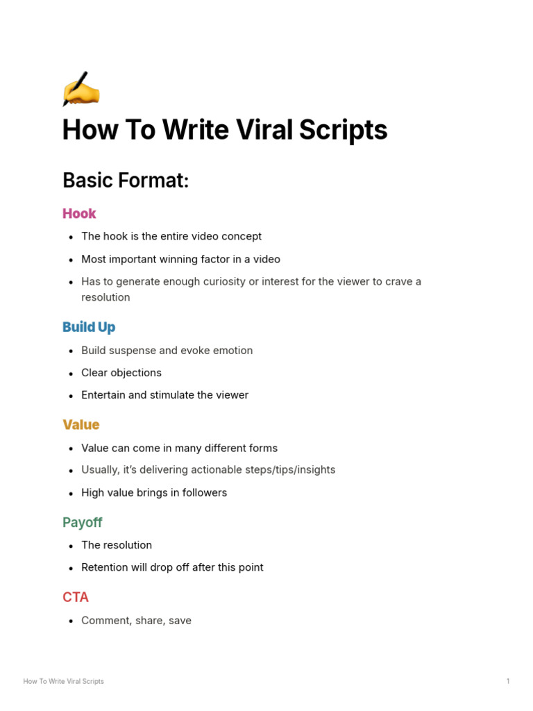 How To Write Viral Scripts Pdf Persuasion Psychological Concepts