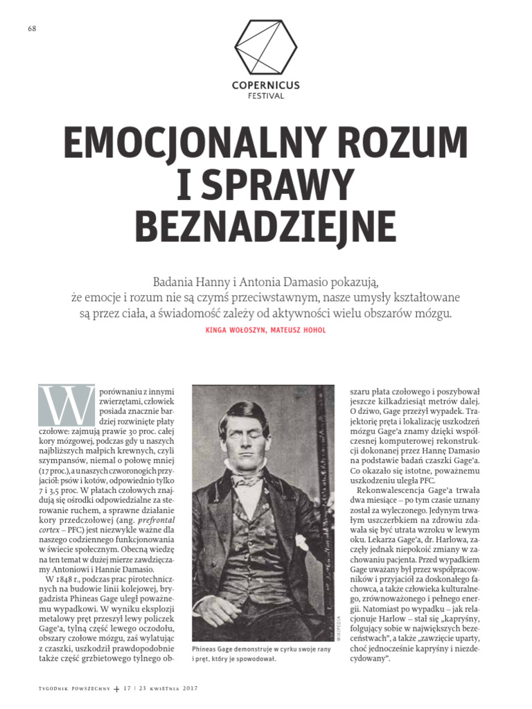8.2. Damasio - Emocjonalny Rozum I Sprawy Beznadziejne | PDF