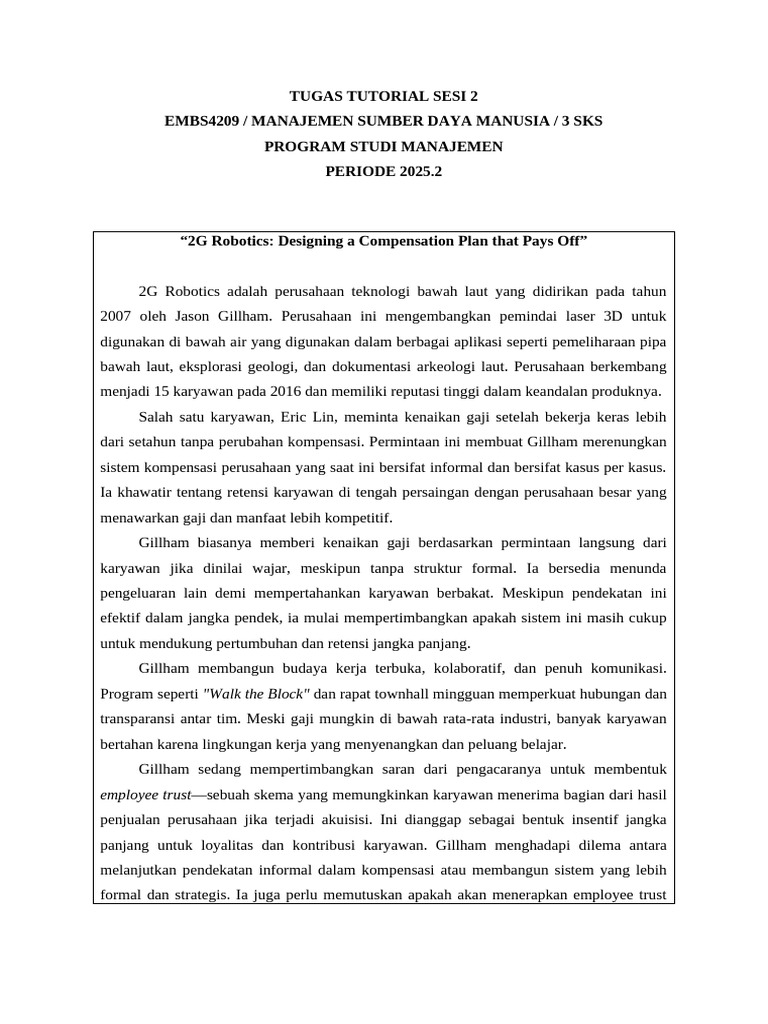 Rancangan Sistem Kompensasi 2G Robotics | PDF