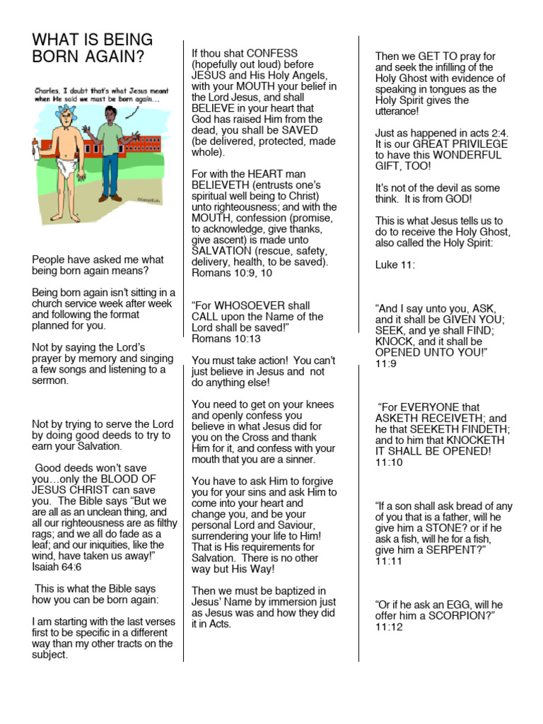 What Is Being Born Again | PDF | Born Again | Jesus
