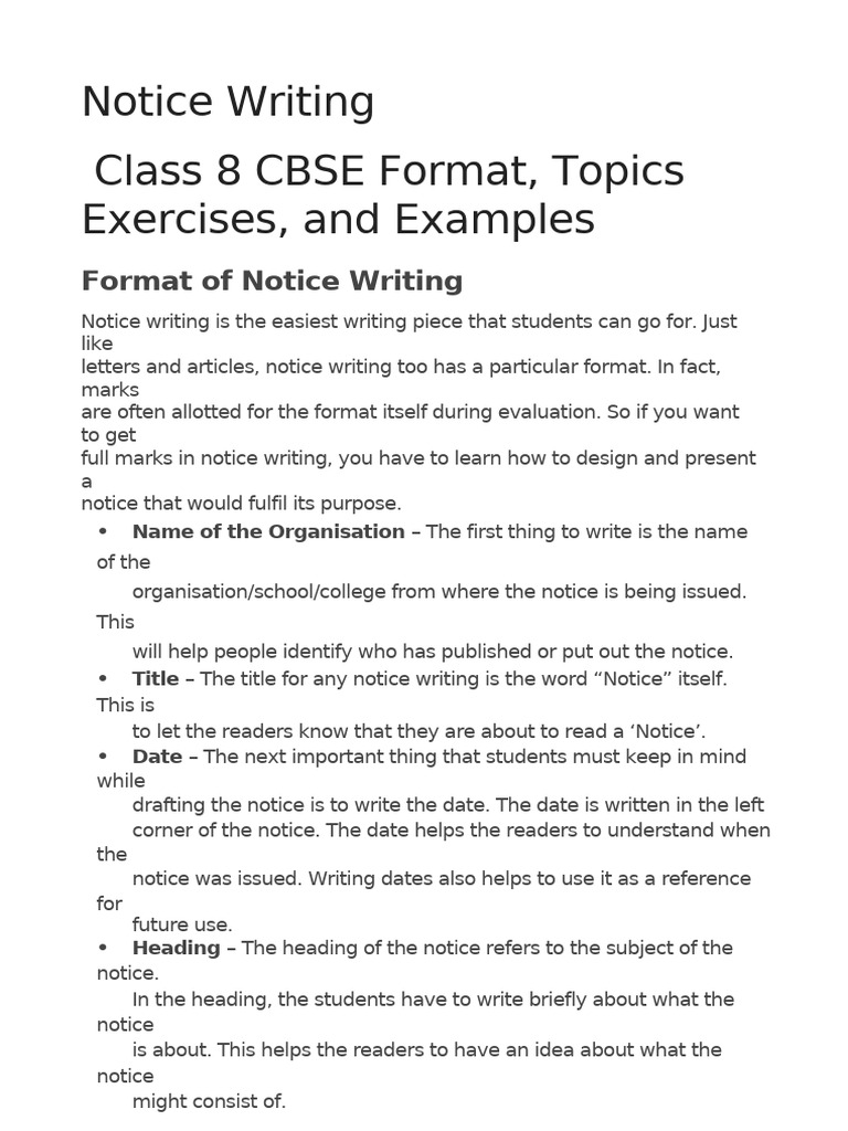 20251006103330 IIS w Notice Writing Format -2 | PDF