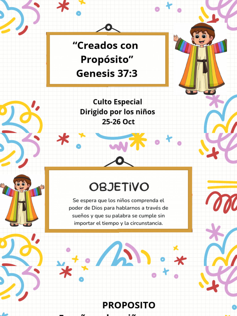 Culto de Niños "Creados Con Propósito" PDF | PDF