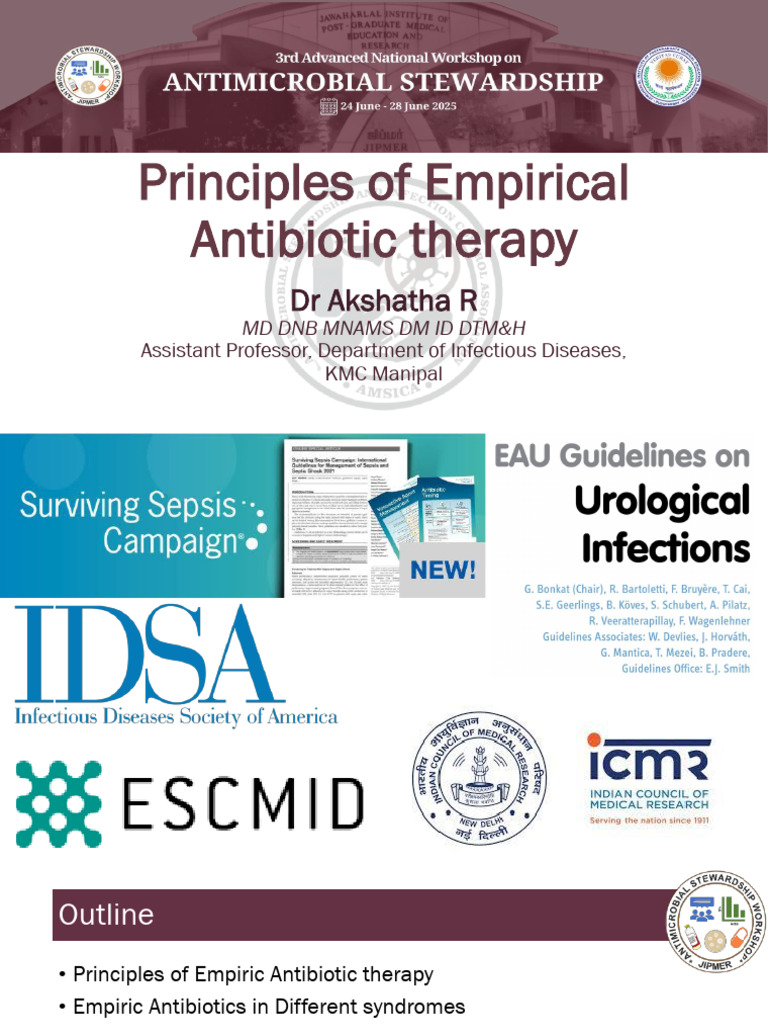 Empiric Therapy Combined AMS WS 2025 | PDF | Urinary Tract Infection ...
