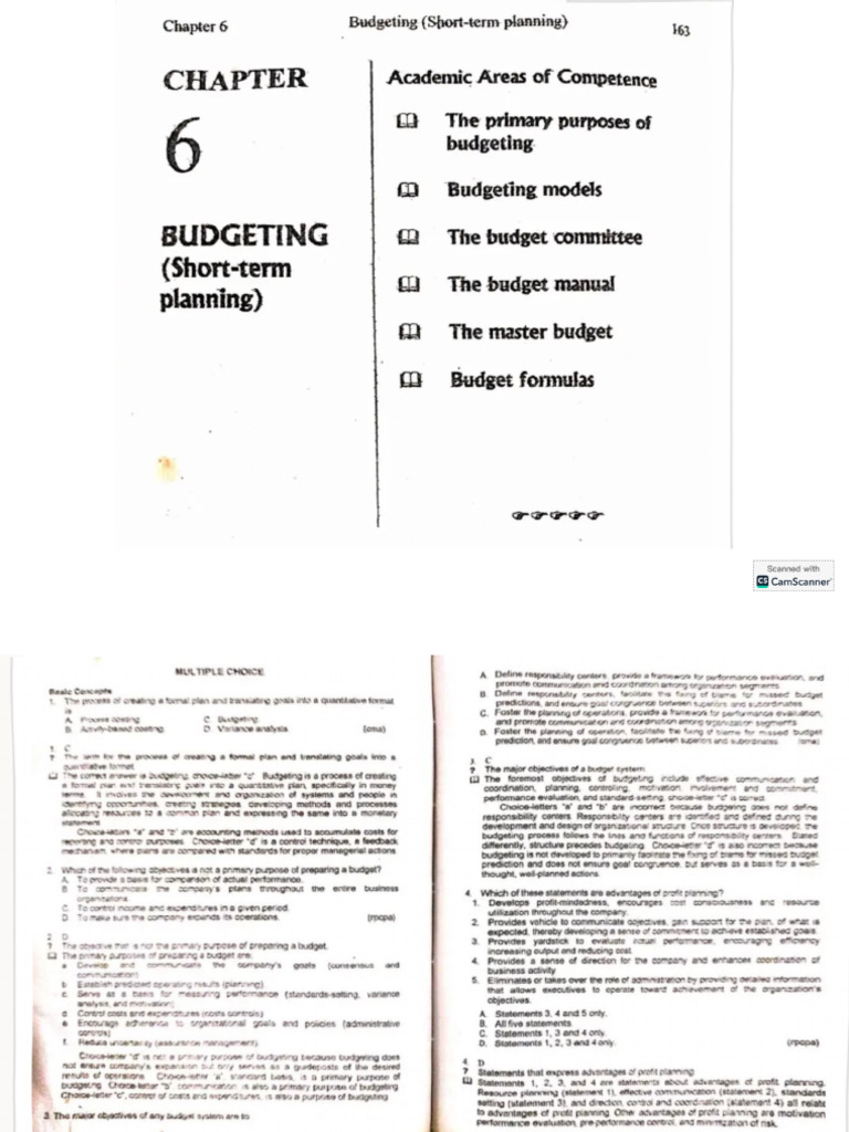 Budgeting - Agamata | PDF