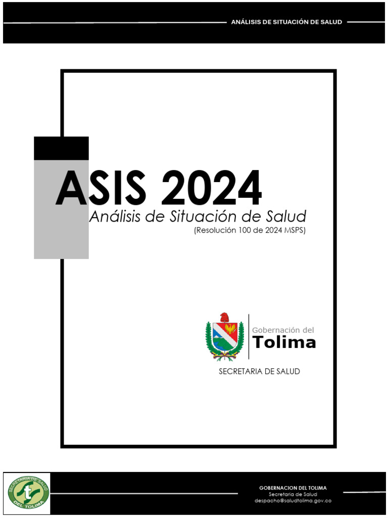 ASIS Tolima 2024: Análisis de Salud | PDF