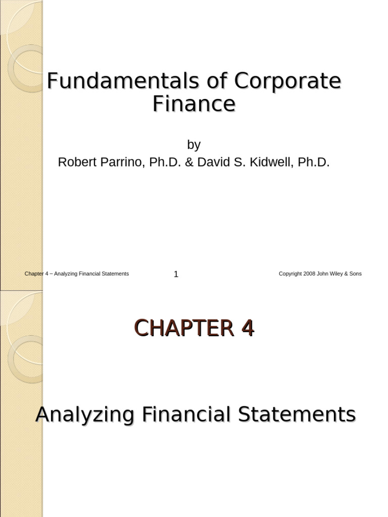 Ch04 - Analyzing Financial Statements | PDF | Leverage (Finance) | Debt