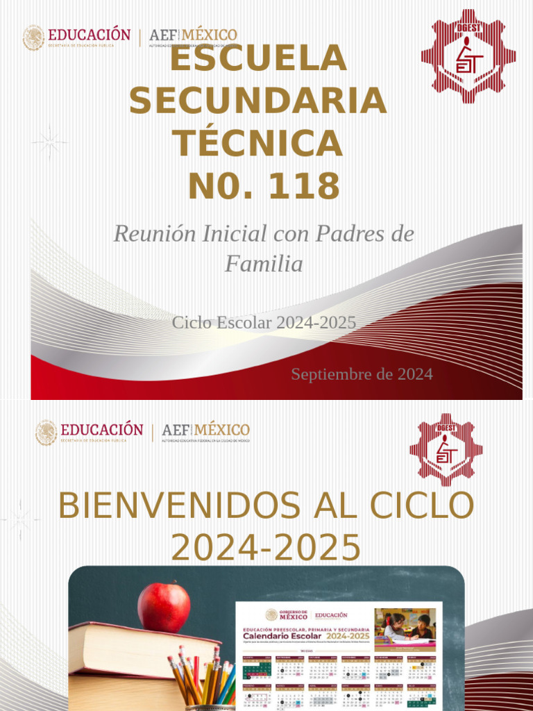 Reunión Inicial Padres Ciclo 2024-2025 | PDF | Escuelas | Educación ...
