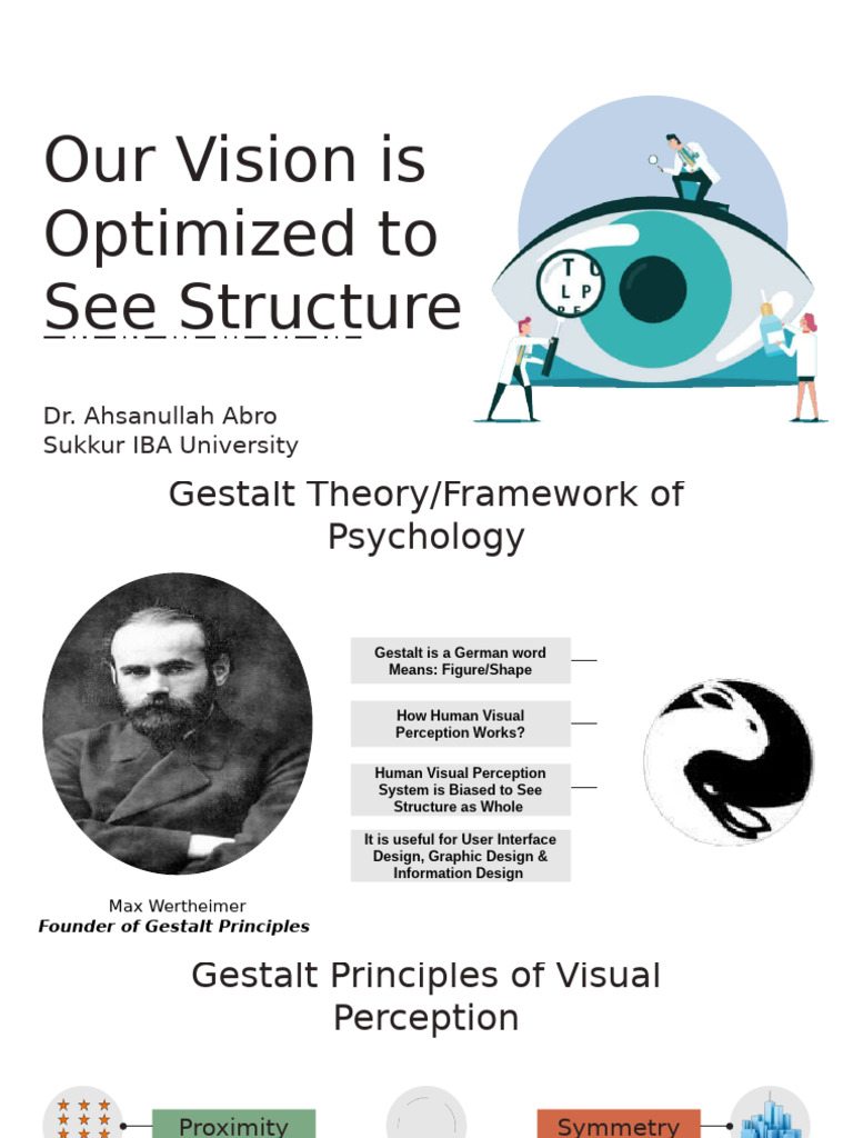 Lecture 9-10 Our Vision Is Optimized To See Structure | PDF | Visual ...