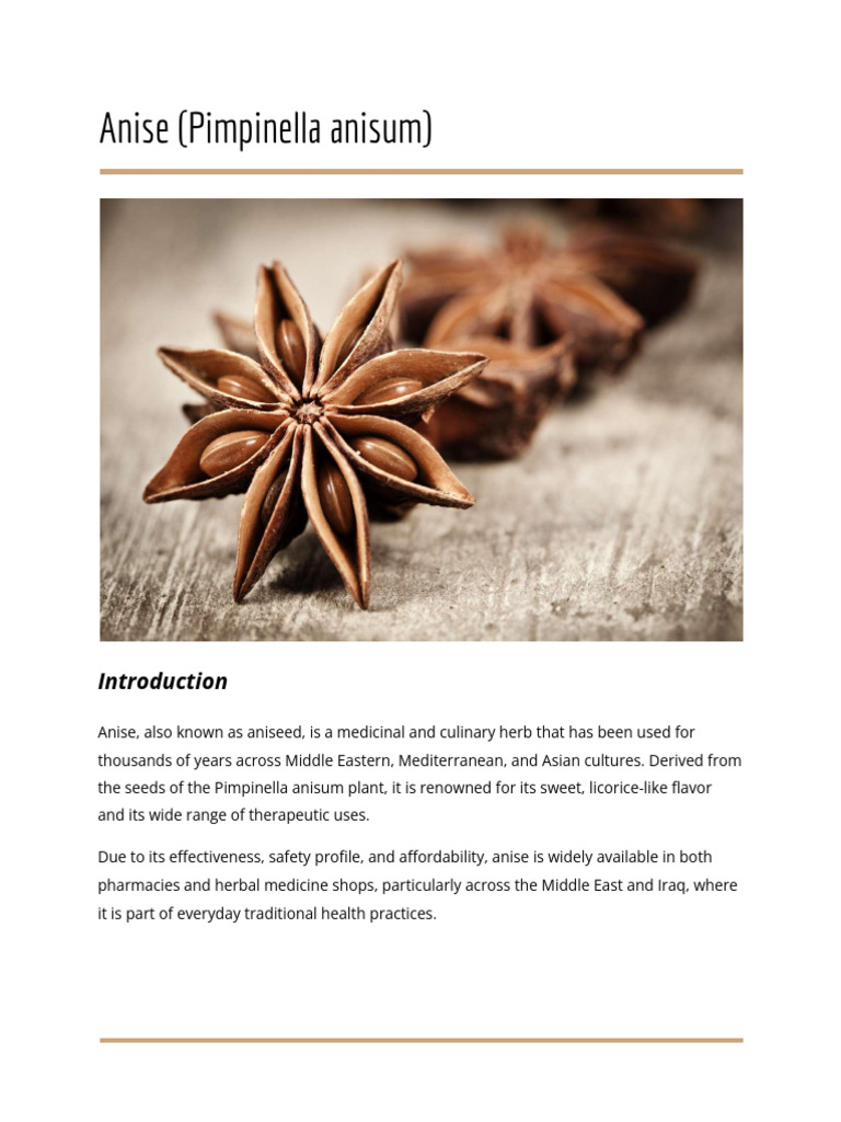 Anise Epic Report | PDF | Drugs | Clinical Medicine
