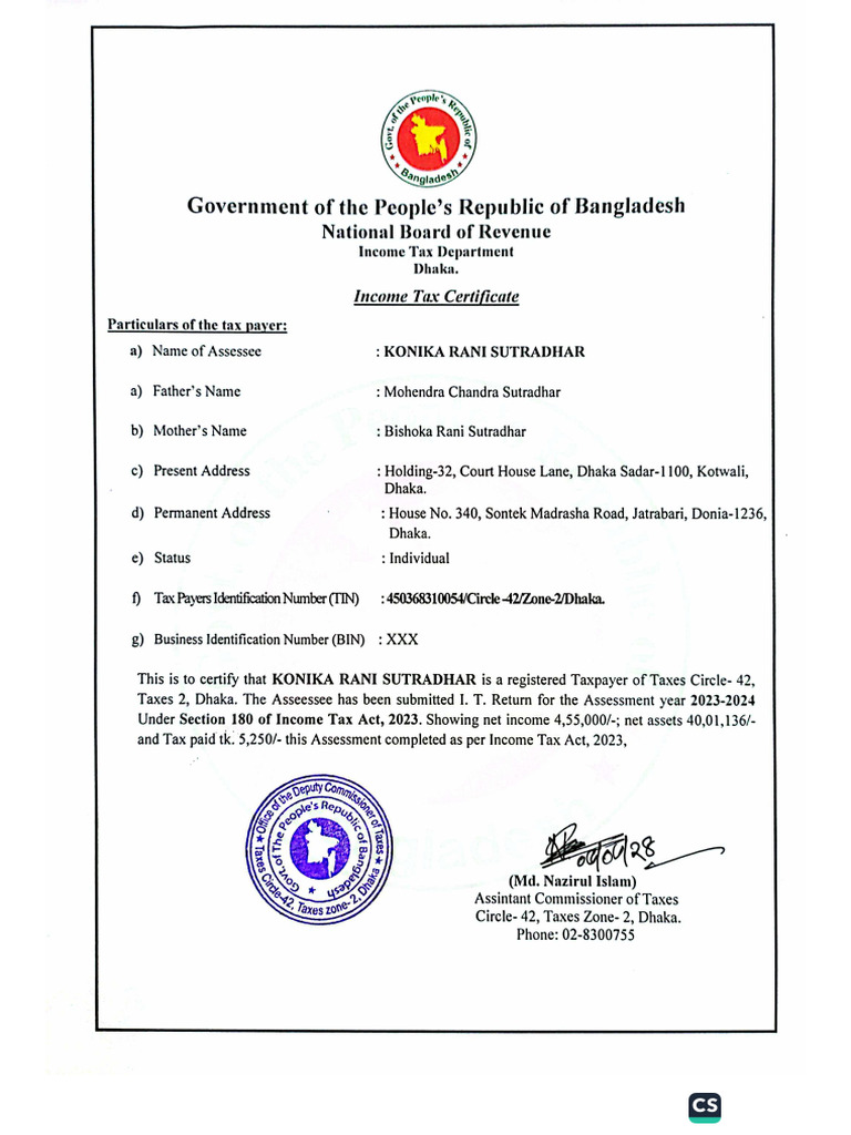 Sagar Tax File | PDF