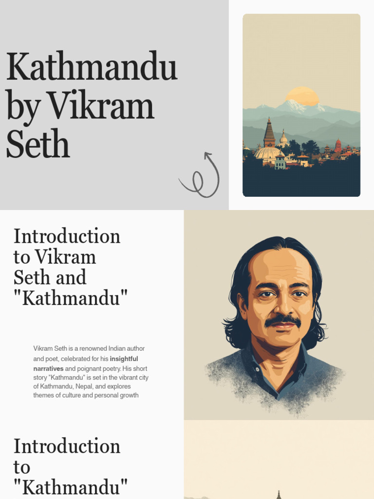Vikram Seth's "Kathmandu": A Cultural Journey | PDF | Narrative | Kathmandu