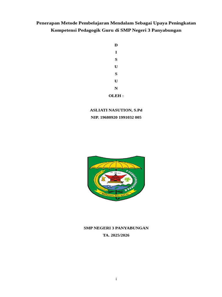 Cover, Kata Pengantar, Daftar Isi | PDF