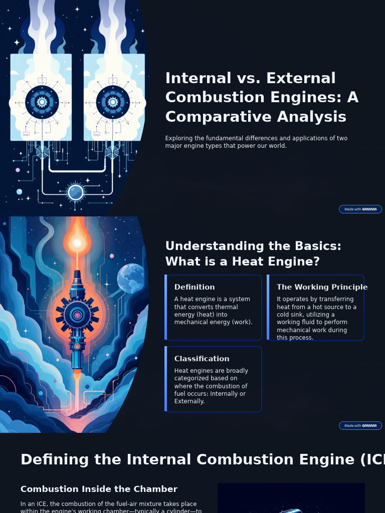 Internal Vs External Combustion Engines A Comparative Analysis | PDF ...