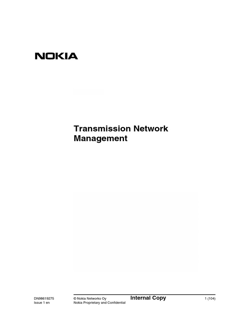 Transmission Network Management | PDF | Computer Network | Telecommunications
