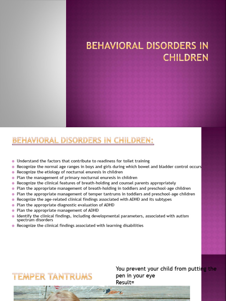 Managing Child Behavior Issues | PDF | Attention Deficit Hyperactivity ...